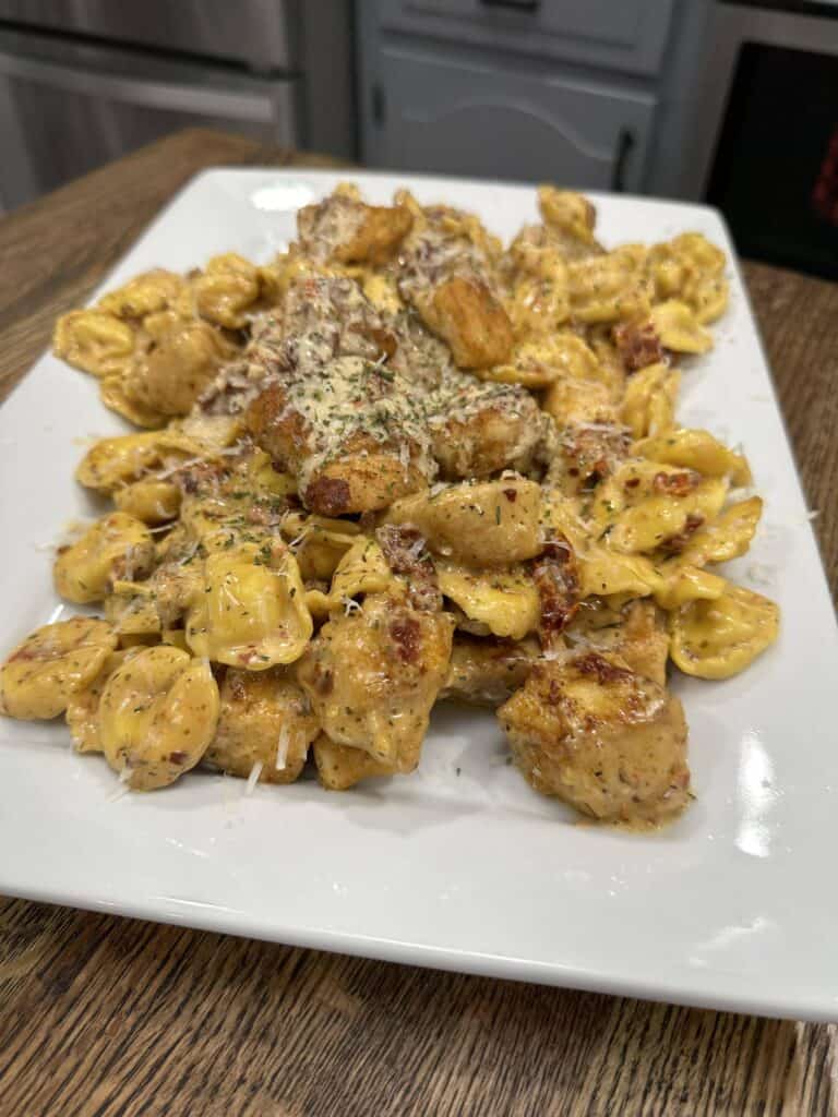 Marry Me Chicken Tortellini - Cooking in the Midwest