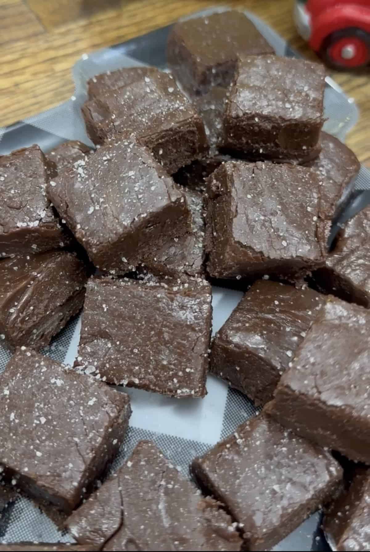 Nutella Sea Salt Fudge - Cooking in the Midwest