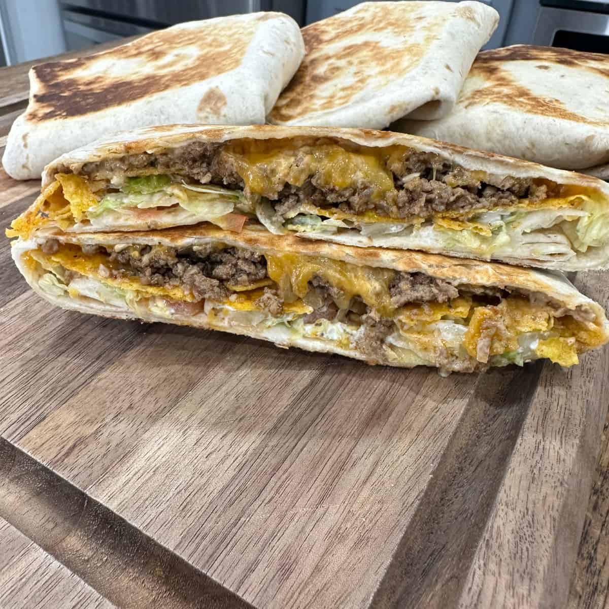 Cool Ranch Doritos Crunch Wraps - Cooking in the Midwest