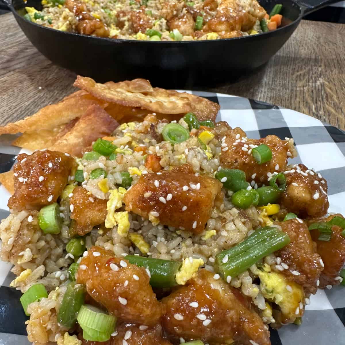Sesame Chicken and Fried Rice - Cooking in the Midwest