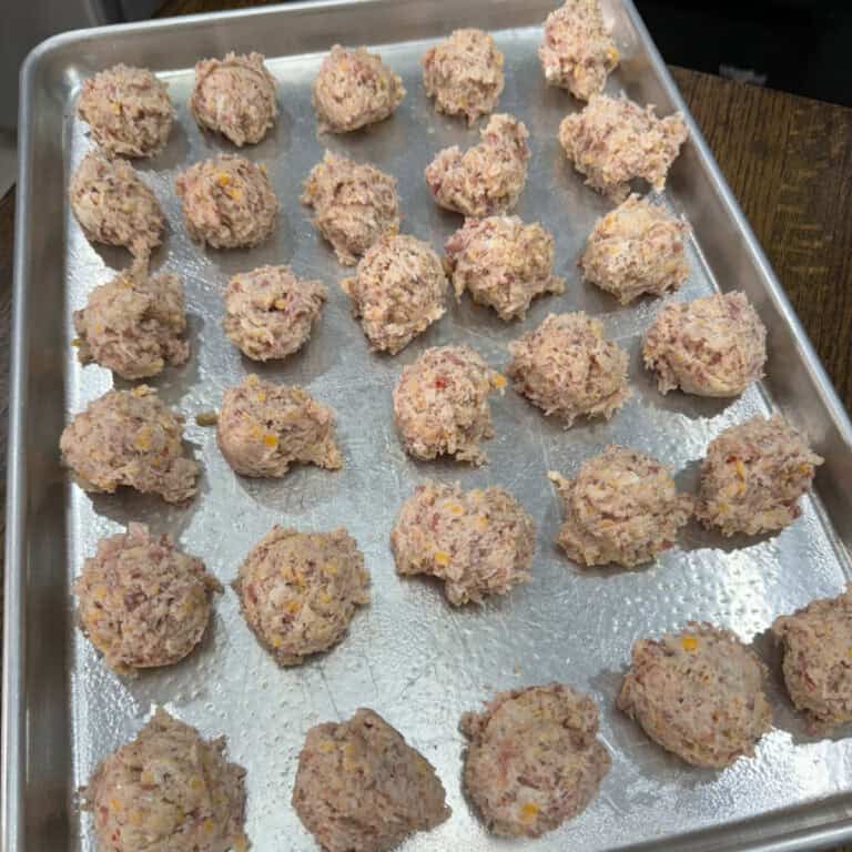 Smoked Cream Cheese Sausage Balls - Cooking in the Midwest