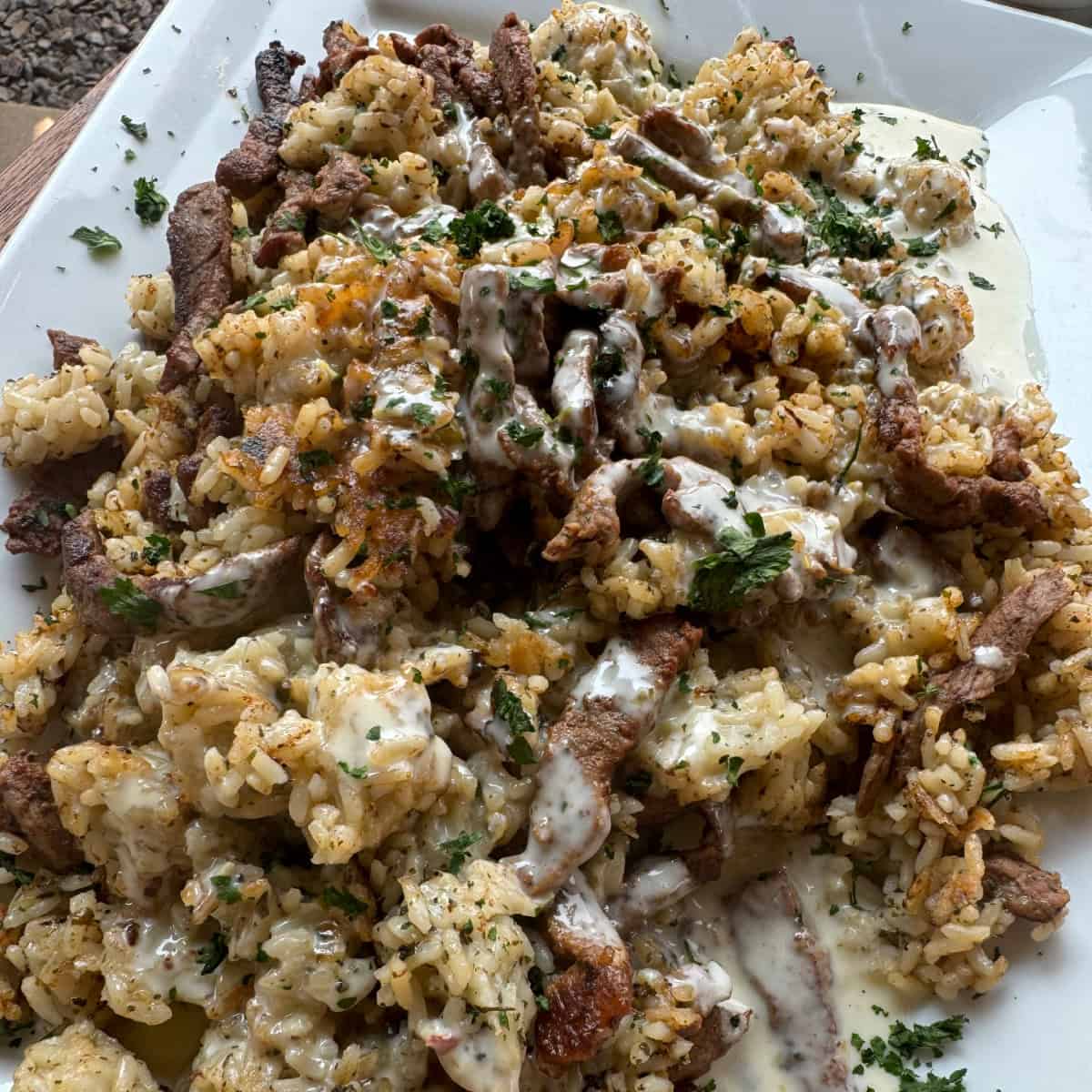 Easy Steak Cheese and Rice - Cooking in the Midwest