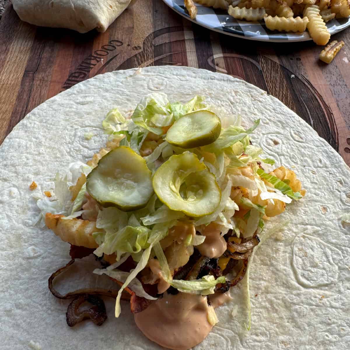 Smash Burger Crunch Wraps - Cooking in the Midwest