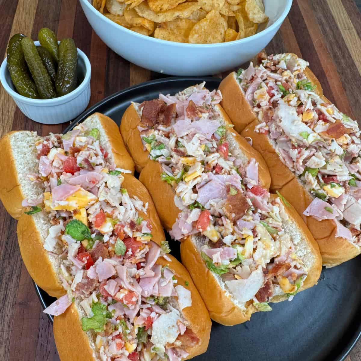 Chopped Club Sandwiches - Cooking in the Midwest