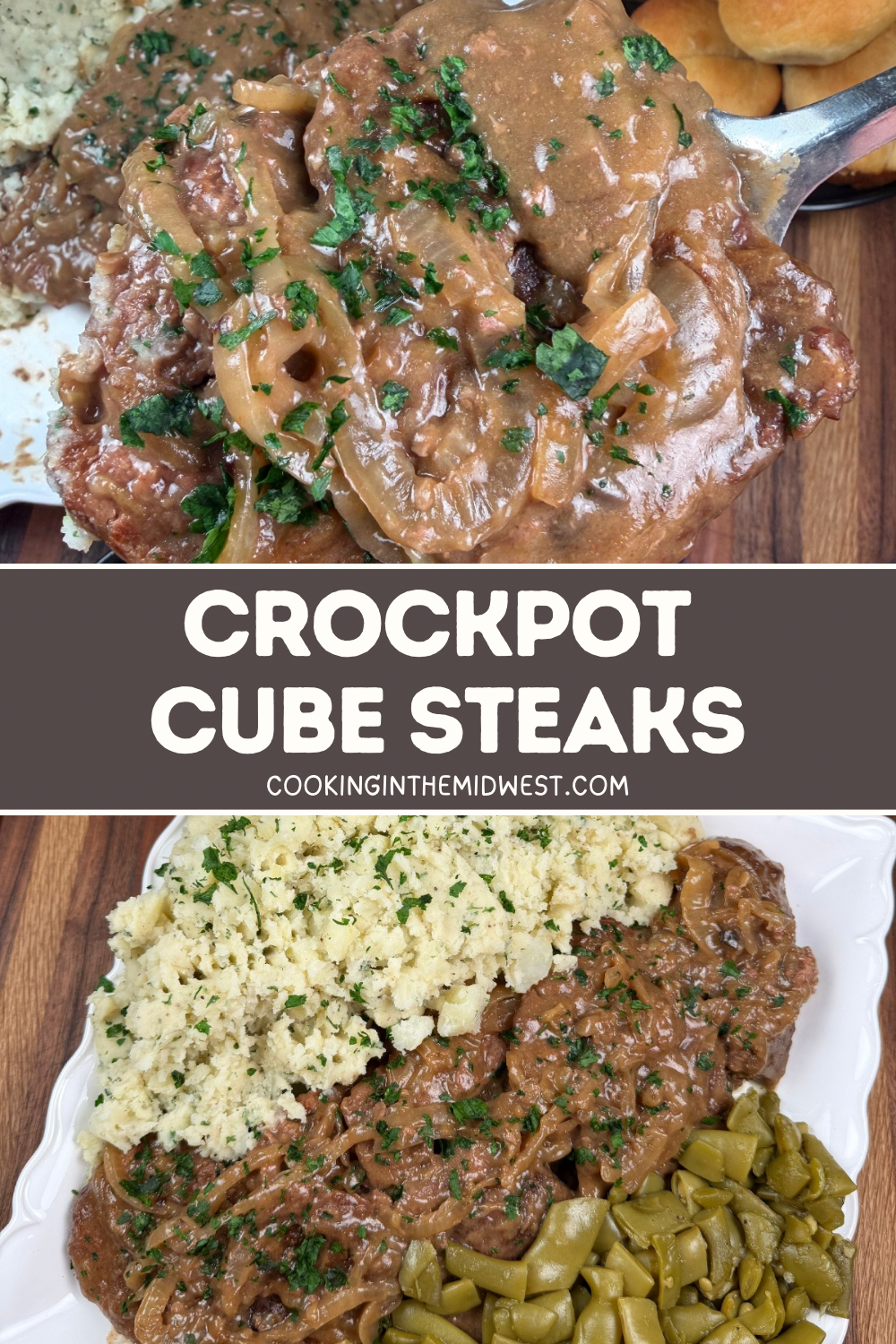 Crockpot Cube Steaks - Cooking in the Midwest