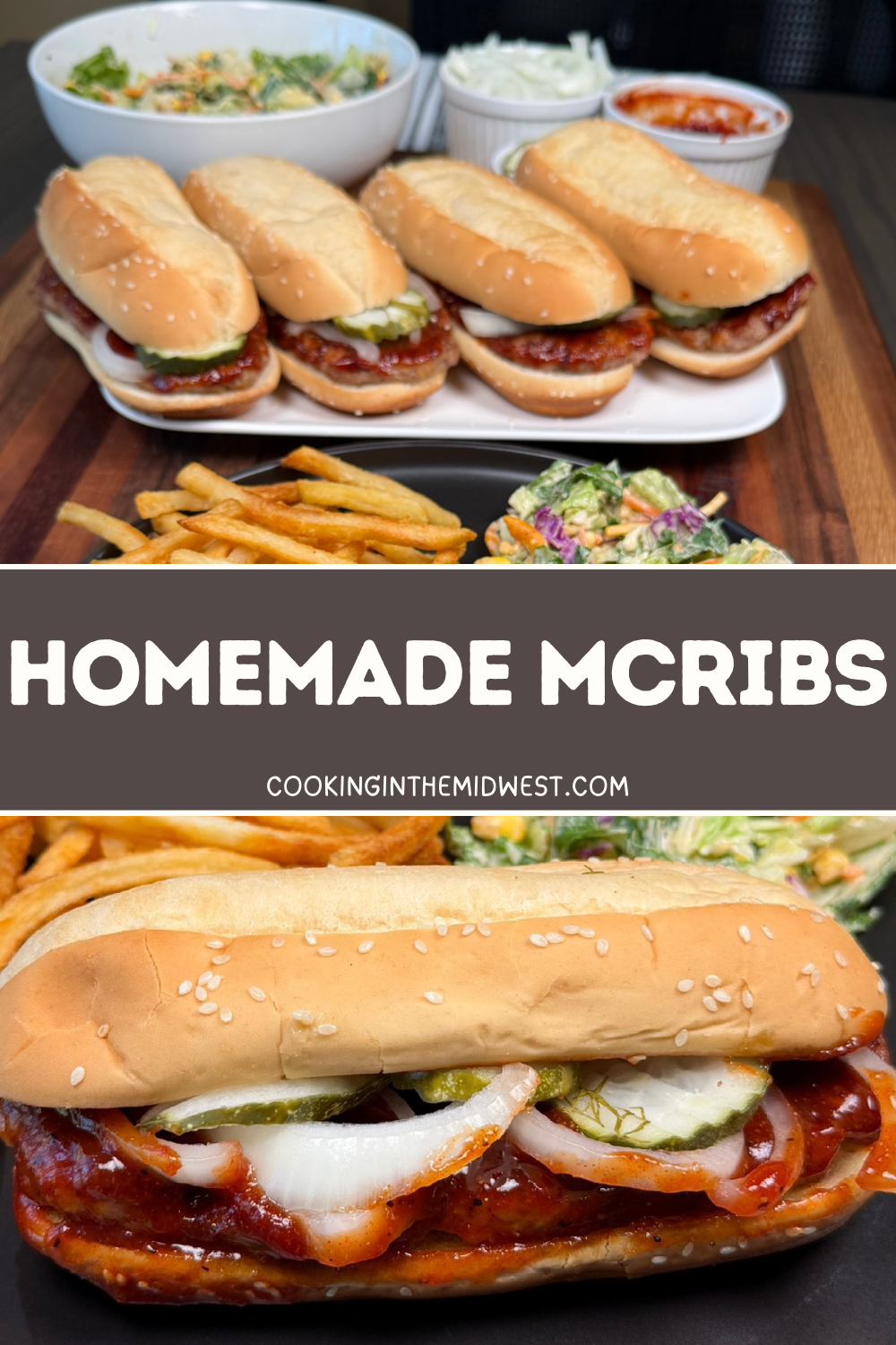 Homemade McRibs - Cooking in the Midwest